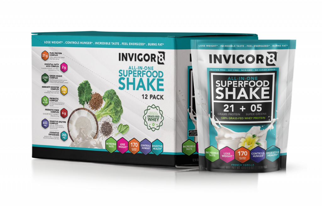 INVIGOR8 Superfood Shake - 15 x 43 gram - Vetverbranders ...