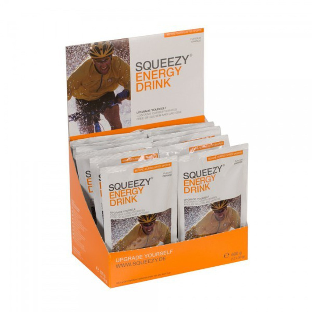 Squeezy Energy Drink - Orange - 12 x 50 gram - Energiedrank ...