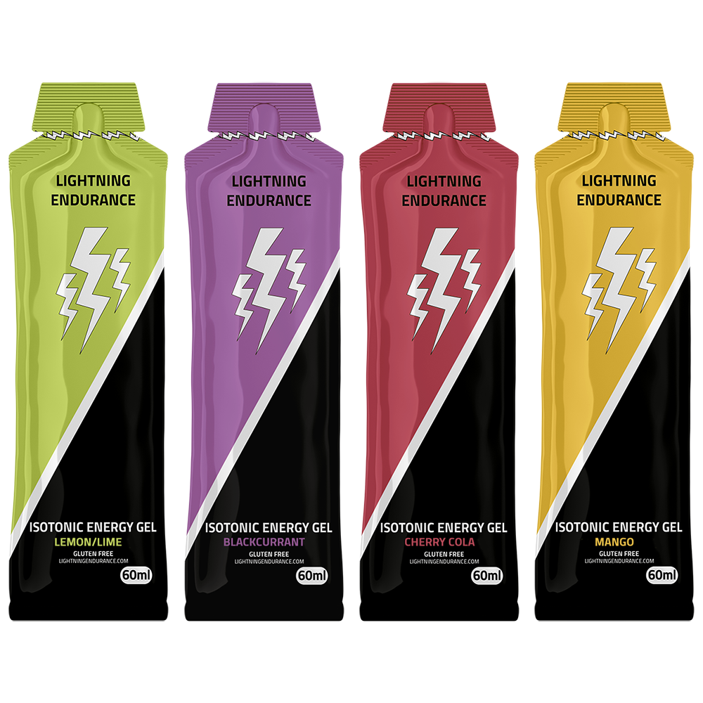 Lightning Endurance Isotonic Energy Gel - Mixed - 24 x 60 ml (LET OP ...