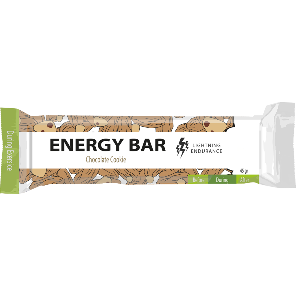 Lightning Energy Bar - Chocolate Cookie - 1 x 45 gram (LET OP! THT 15-6 ...
