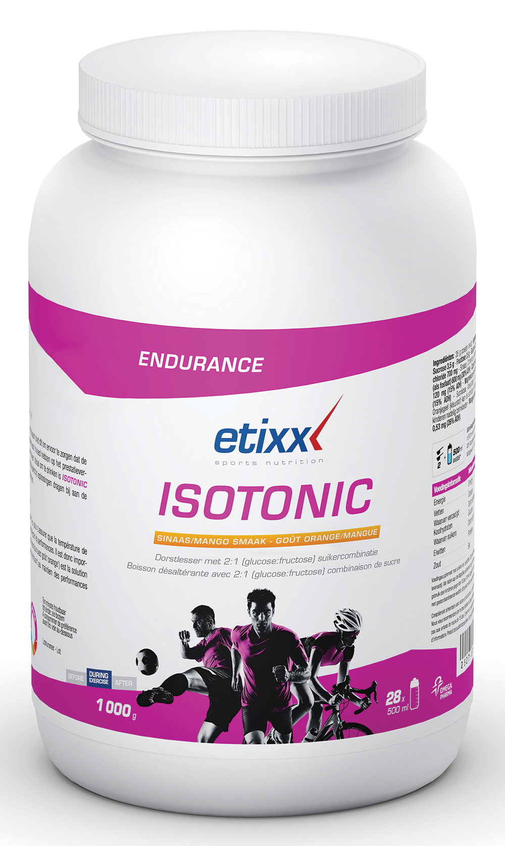 Aanbieding Etixx Isotonic Powder - Orange - 1000 gram - Etixx - Isotone ...