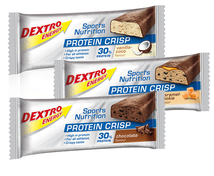 Proefpakket Dextro Energy Protein Crisp met 6 herstelrepen ...