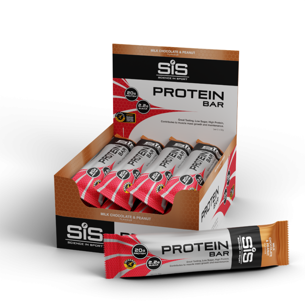 SiS Protein Bar - Milk Chocolate & Peanut - 12 x 64 gram (LET OP! THT ...