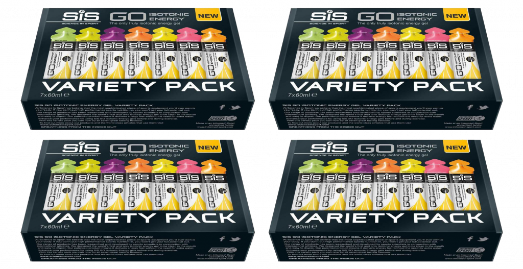 SIS GO Isotonic Energy Gel Variety Pack - Gemixte smaken - 28 x 60 ml ...